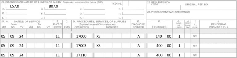 Simplified Billing and Coding for Modifiers -59 and -XS